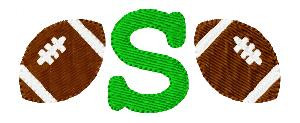 Football Sports Mini Monogram Set - Joyful Stitches