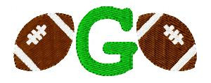 Football Sports Mini Monogram Set - Joyful Stitches