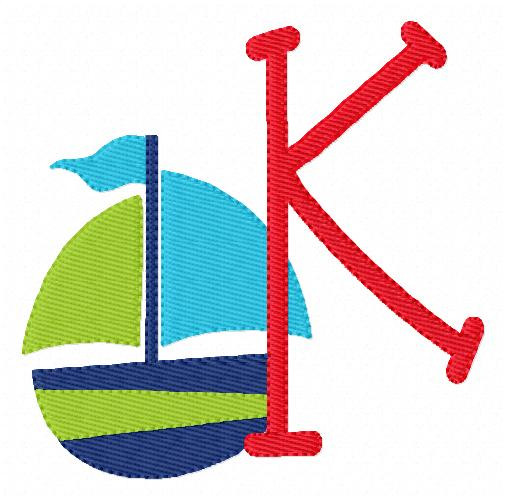 Sail the Ocean Monogram Embroidery Design Set - Joyful Stitches