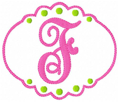 Just Girly Monogram Set - Joyful Stitches