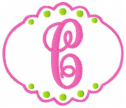 Just Girly Monogram Set - Joyful Stitches