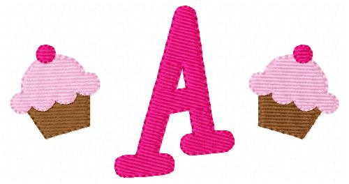 Cupcake Mini Monogram Set - Joyful Stitches
