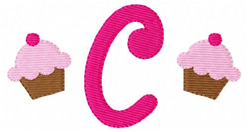 Cupcake Mini Monogram Set - Joyful Stitches