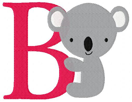 Koala 5x7 Monogram Set - Joyful Stitches