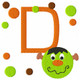 Frankie Fun Fall Halloween Monogram Set - Joyful Stitches