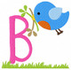 Robin Spring Bird Monogram Embroidery Design Set - Joyful Stitches