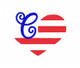 Heart Flag Monogram Machine Embroidery Design Set - Joyful Stitches