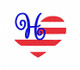 Heart Flag Monogram Machine Embroidery Design Set - Joyful Stitches