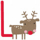 Festive Fun Red Nosed Reindeer Monogram Embroidery Designs - Joyful ...