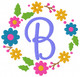 Flowers of Spring Monogram Design Set - Joyful Stitches