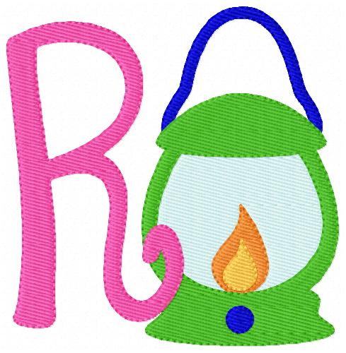 Camping Campout Lantern Monogram Set - Joyful Stitches