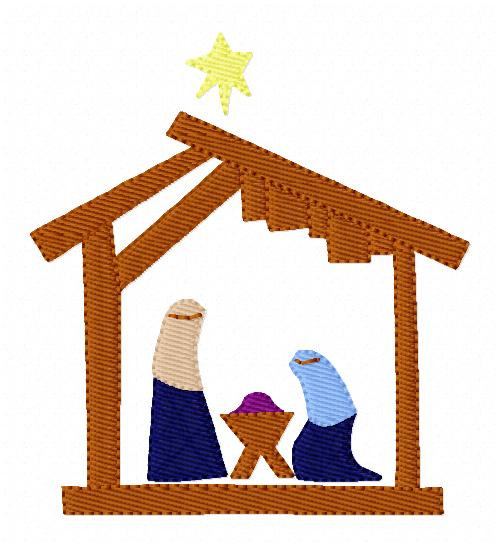 Christmas Nativity Embroidery Design - Joyful Stitches