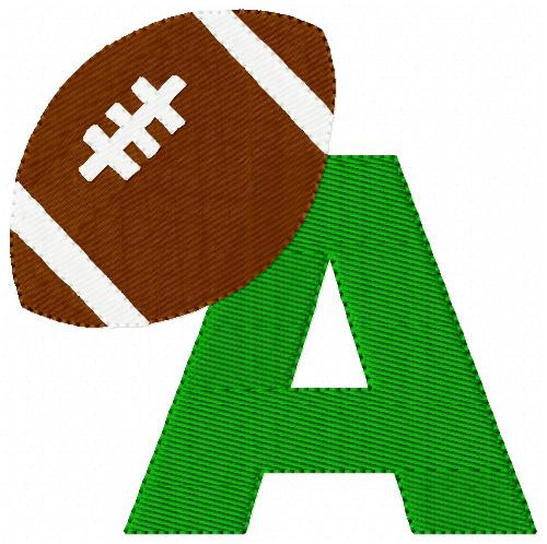 Football Season Monogram Set - Joyful Stitches