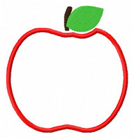 Apple Applique Machine Embroidery Design - Joyful Stitches