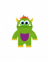 Little Green Monster - Joyful Stitches