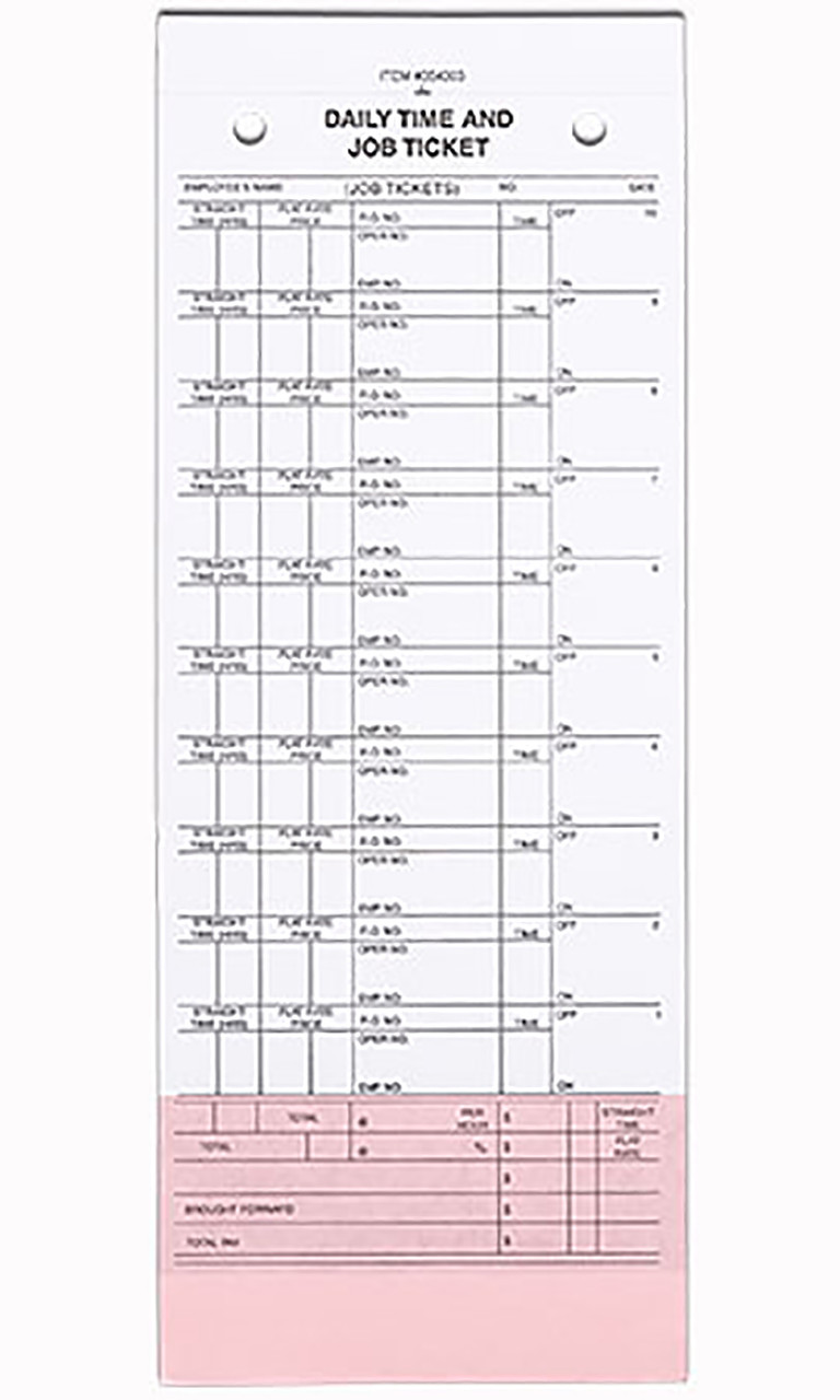 Technician's Daily Job Tickets