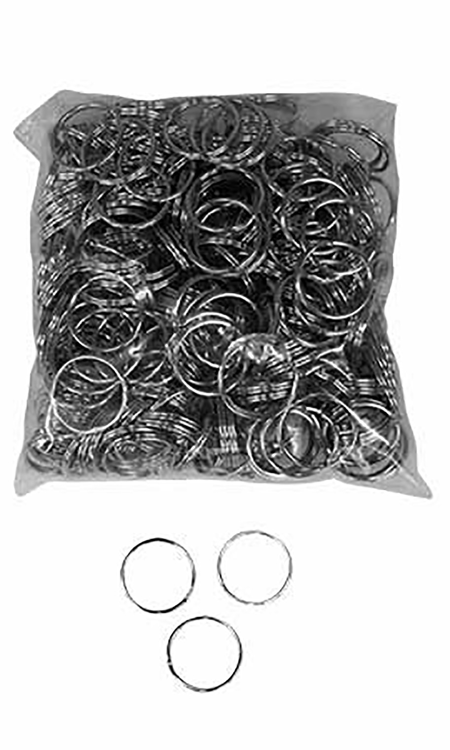 Silver Split Metal Key Rings