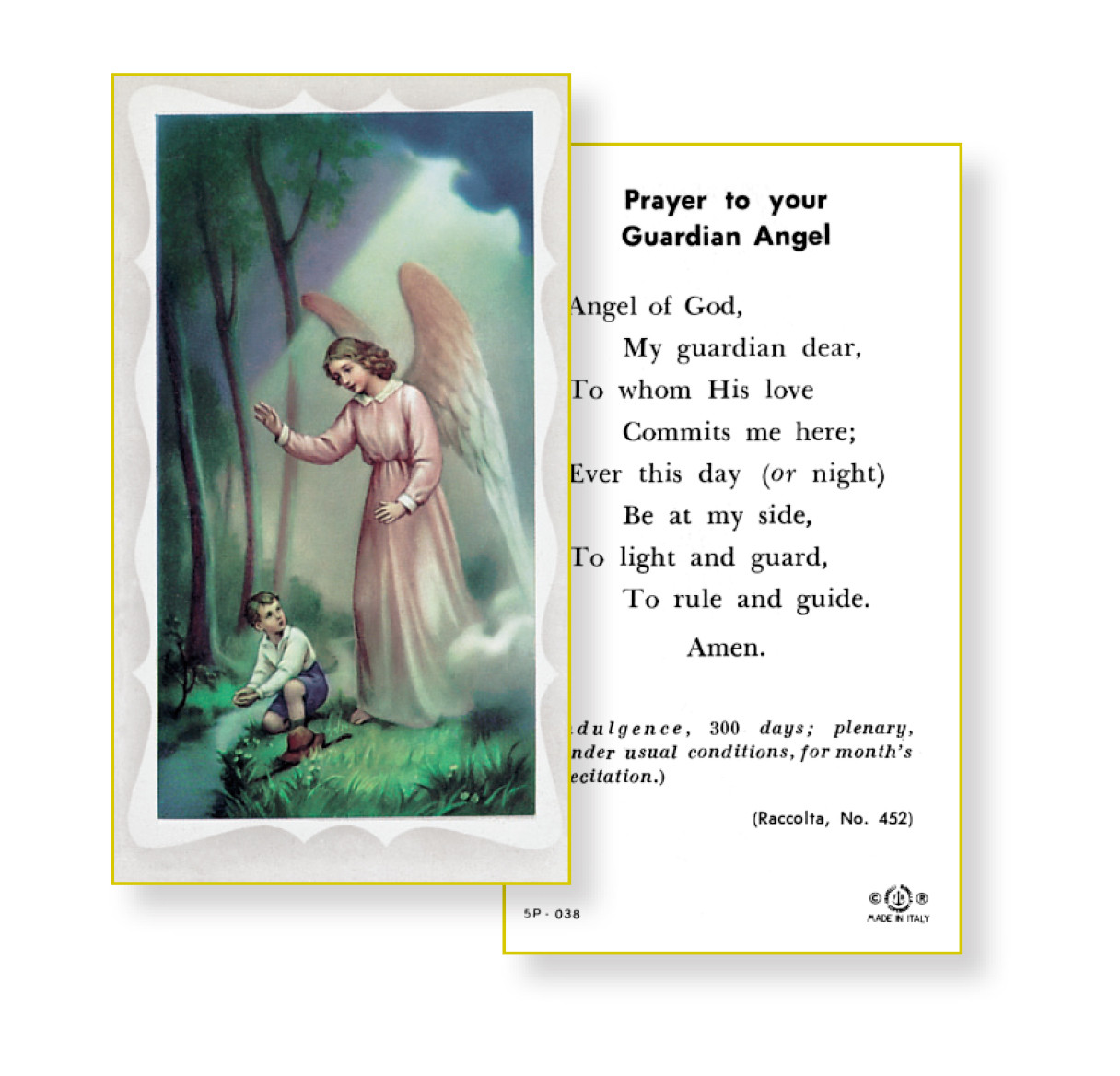 Guardian Angel-Boy Holy Card