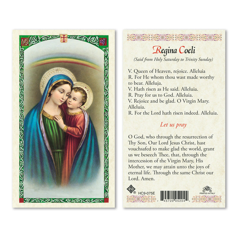 Regina Caeli Laminated Prayer Cards (Pack of 25) - Catholic Online Shopping