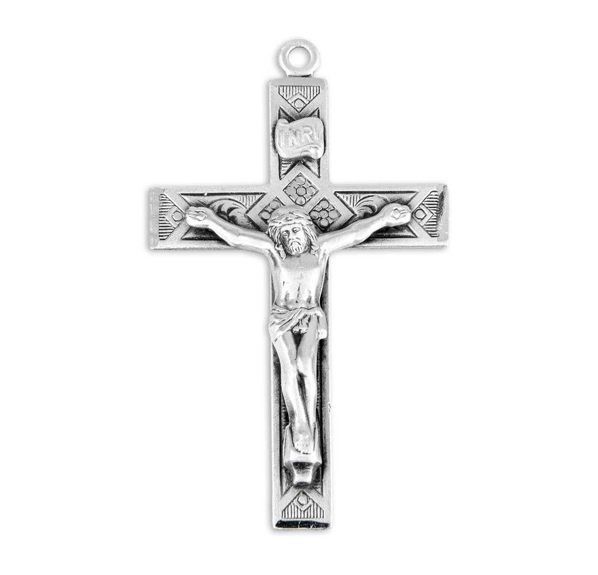 Sterling Silver Detailed Crucifix - Catholic Online Shopping