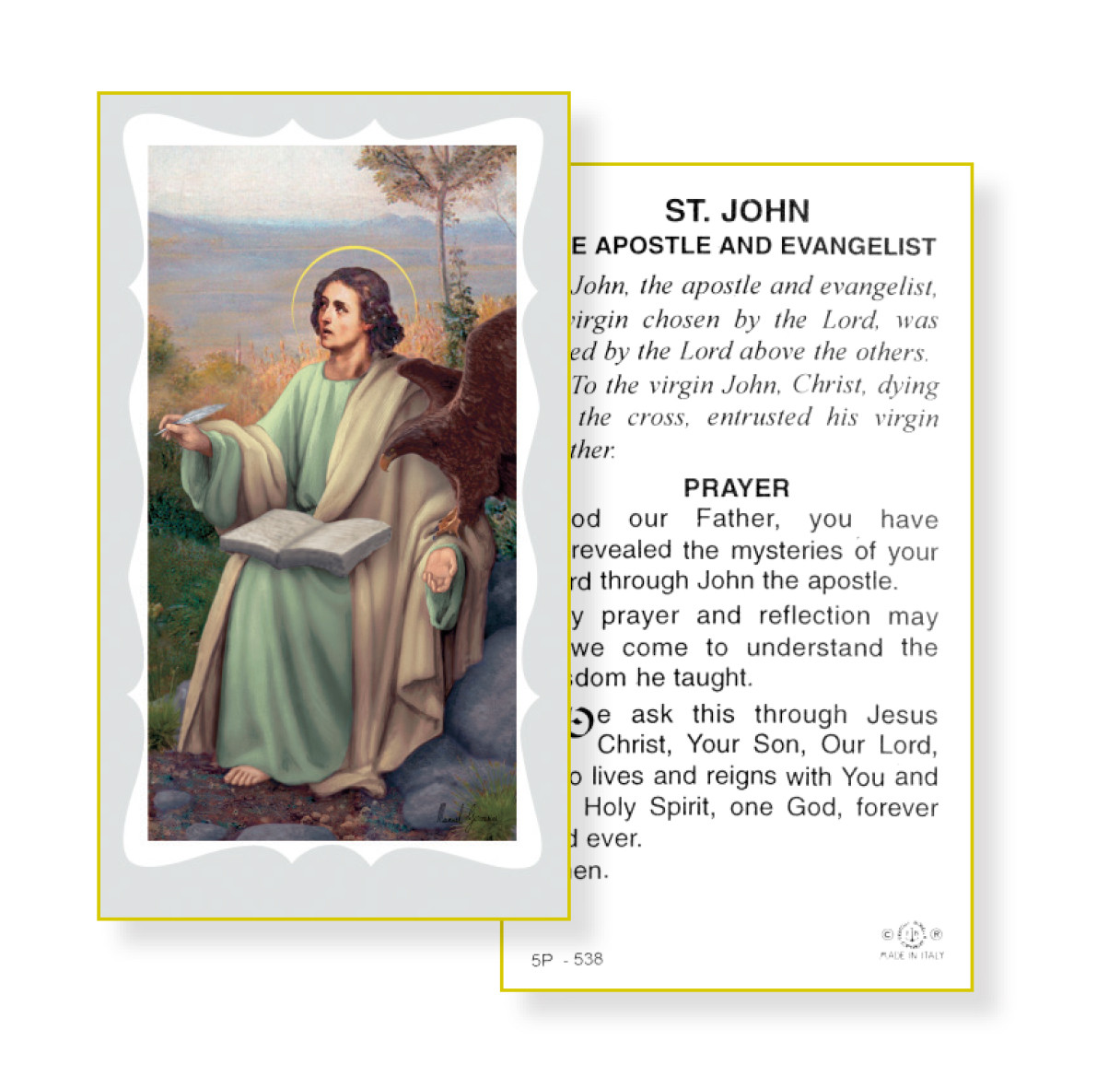 Saint John Holy Card