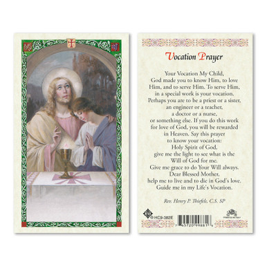 Vocation Prayer Guidance Laminated Prayer Cards (Pack of 25) - Catholic ...