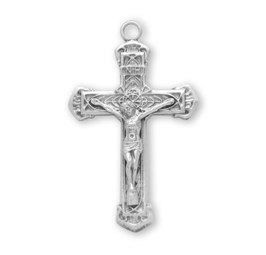 Intricate Lined Sterling Silver Crucifix - Catholic Online Shopping ...
