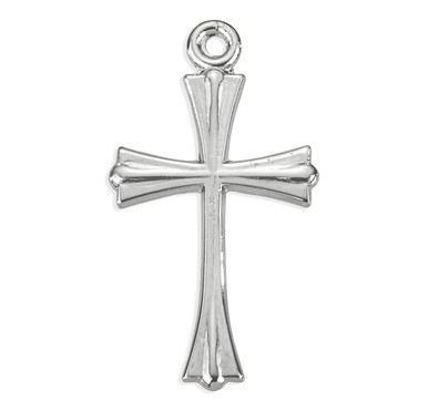 Sterling Silver Taper End Cross - Catholic Online Shopping - World's ...