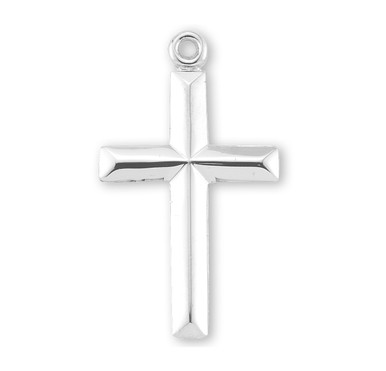 Sterling Silver Angle Edged Cross - Catholic Online Shopping - World's ...