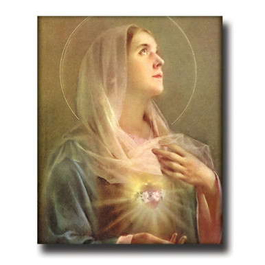 MARY LOOKING UP TO GOD CARDED 8x10 PRINT FOR FRAMING - Catholic Online ...