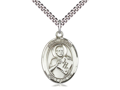 St. Viator of Bergamo - Oval Patron Series