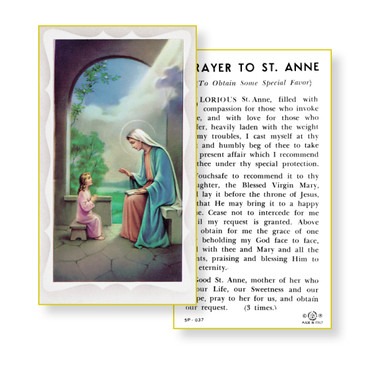 Saint Anne Holy Card