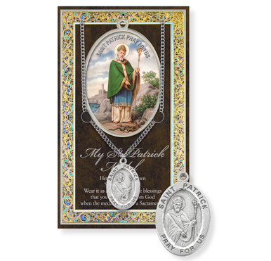 Saint Patrick Biography Pamphlet and Patron Saint Medal