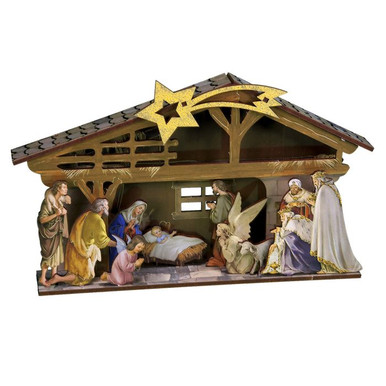 5"x 9" Wooden Christmas Nativity Diorama Kit