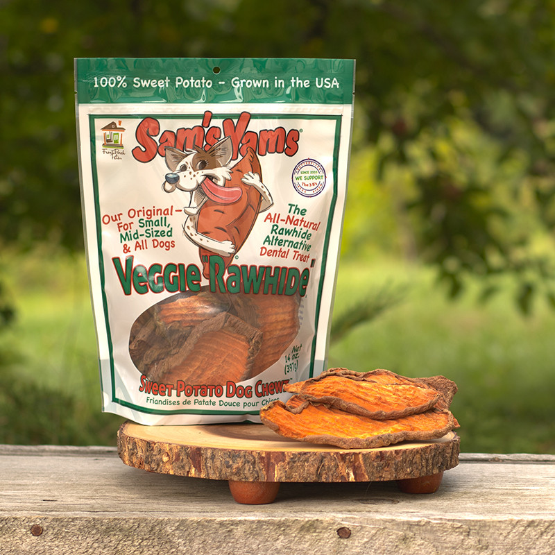 Sam's Yams - Veggie Rawhide 14 oz - Front Porch Pets - Wholesale