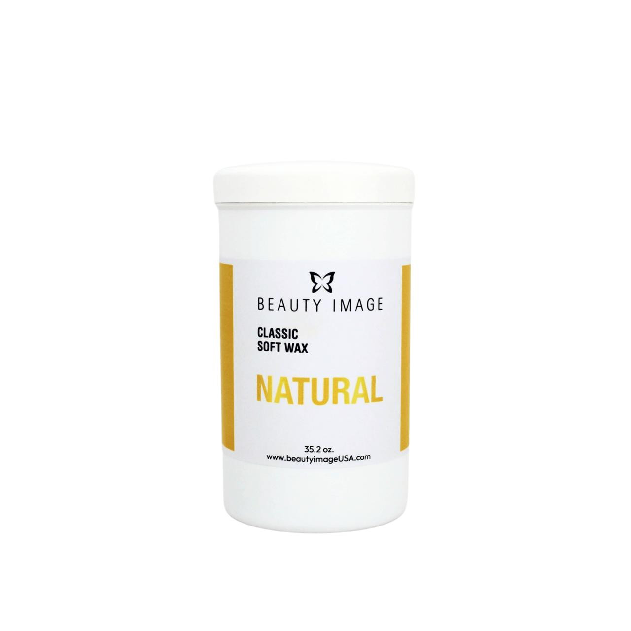 Natural Soft Wax Jar | Salon Quality Wax | Beauty Image USA