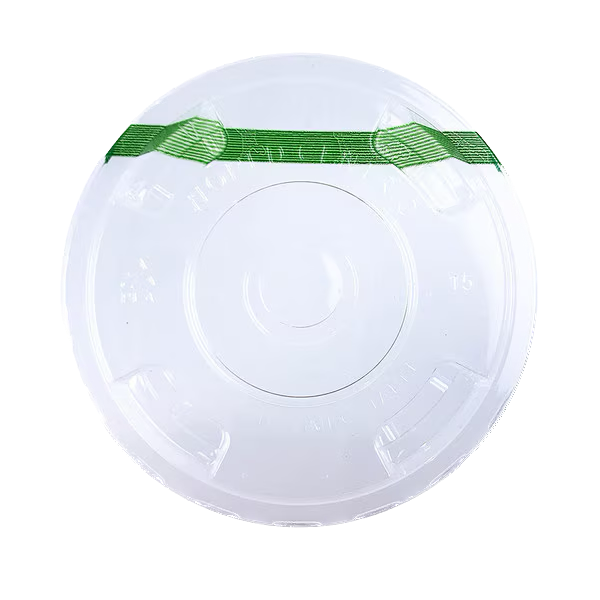 Lid with Straw Hole - 9 to 24 oz Cold Cups, Clear PLA, Stripe - World ...