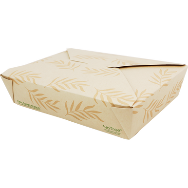 8.5x6.2x1.85” (50 oz) #2 NoTree® Paper Container - World Centric