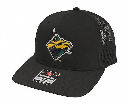 USF Robo Bull Premium Black Trucker Snapback Hat - South Florida Strong