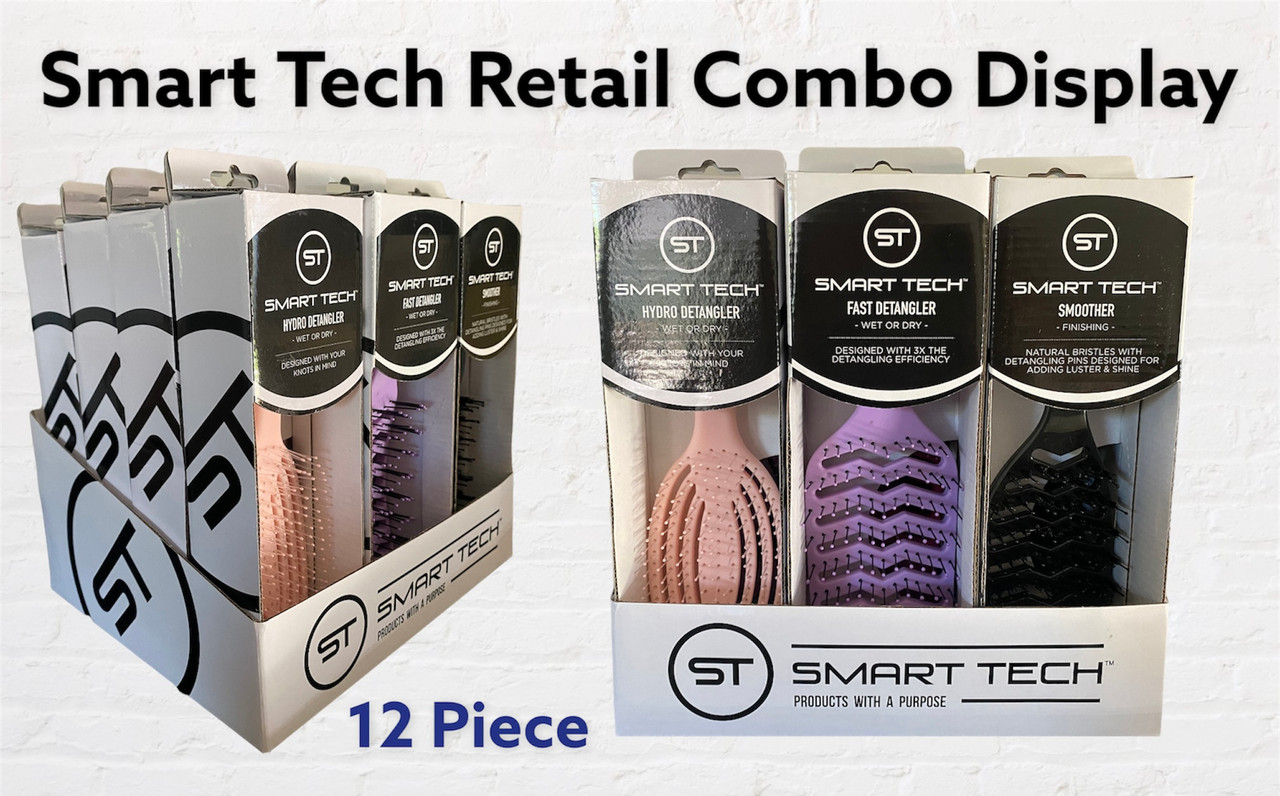 Smart Tech Retail Combo 12 Piece Display - Brushes & More Beauty Supply