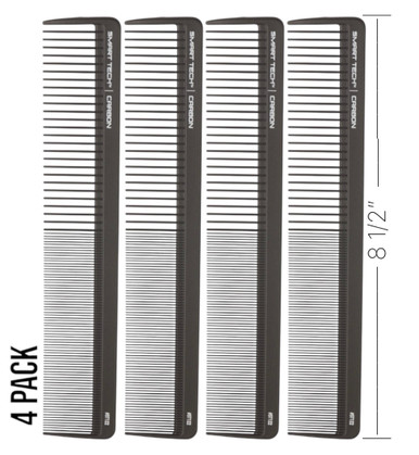 Smart Tech Professional Carbon Comb Dresser - 4 Pack - Brushes & More ...