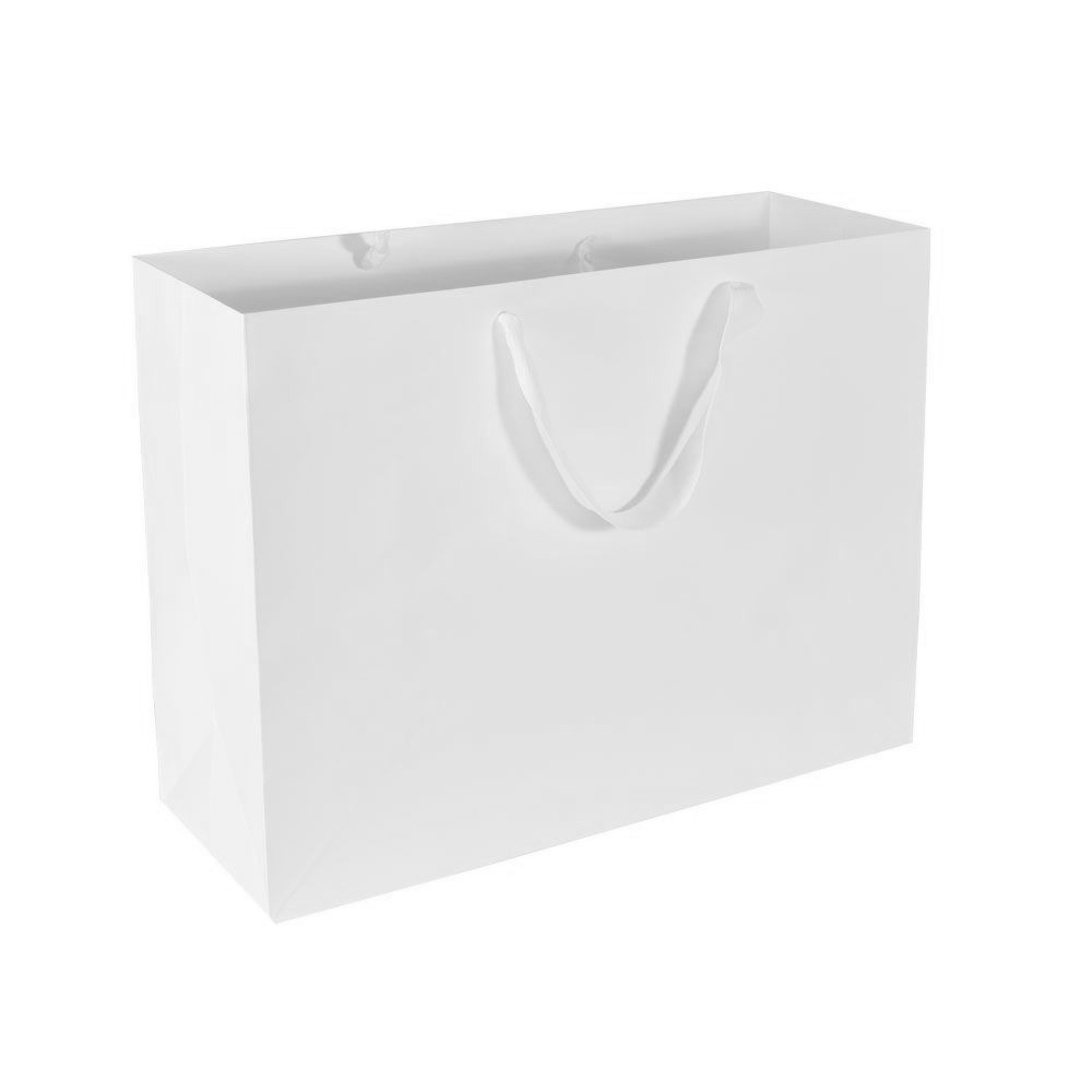 16x6x12 White Twill Handle Euro Totes