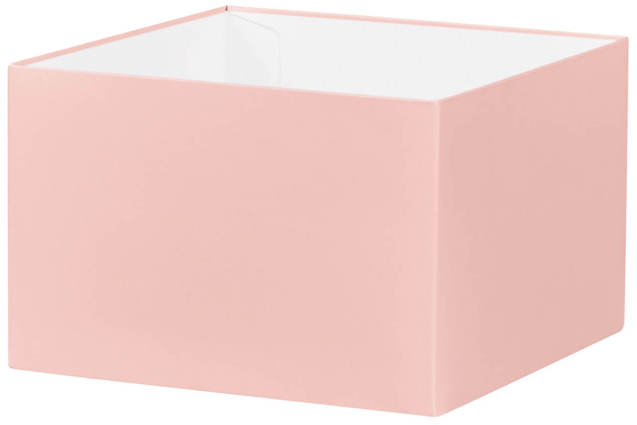 6" x 6" x 4" Blush Gift Box Base/25 - Mid Atlantic Packaging