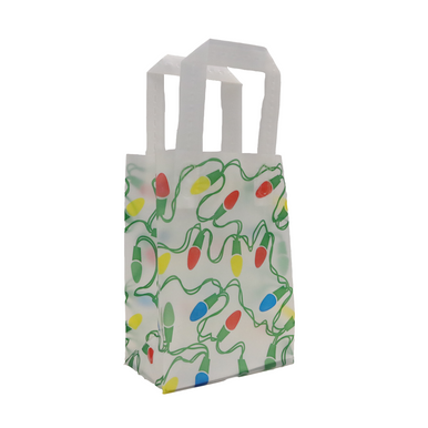 5 x 3 x 7 String of Lights Tri-Fold Plastic Shoppers/25