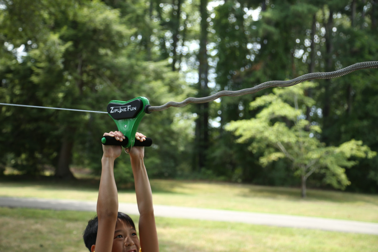 Zip Line Compression Spring Braking System