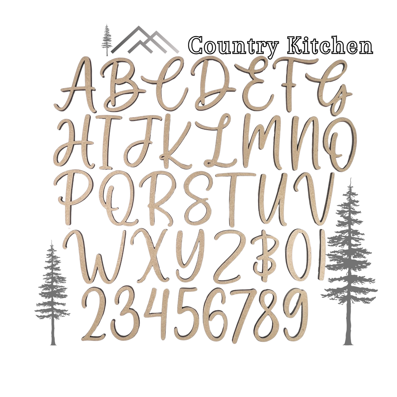Country Kitchen | Craft Letters | Unfinished Letters | Sign Making Decor