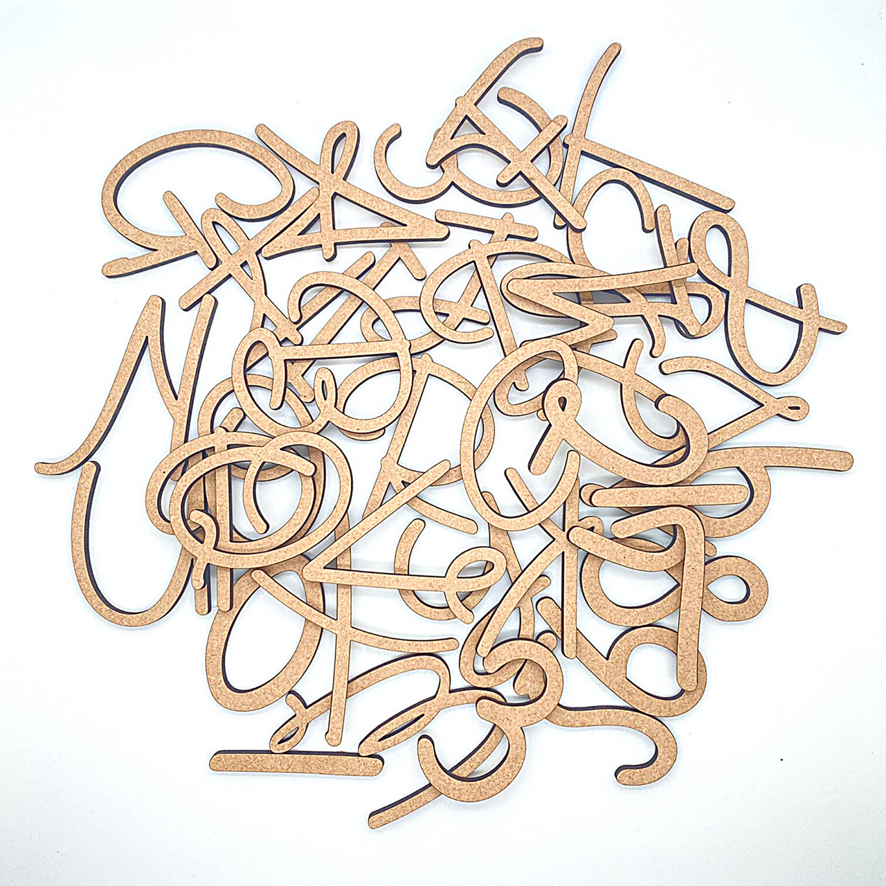 Handwritten Script | Craft Letters | Unfinished Letters | Sign Making Decor