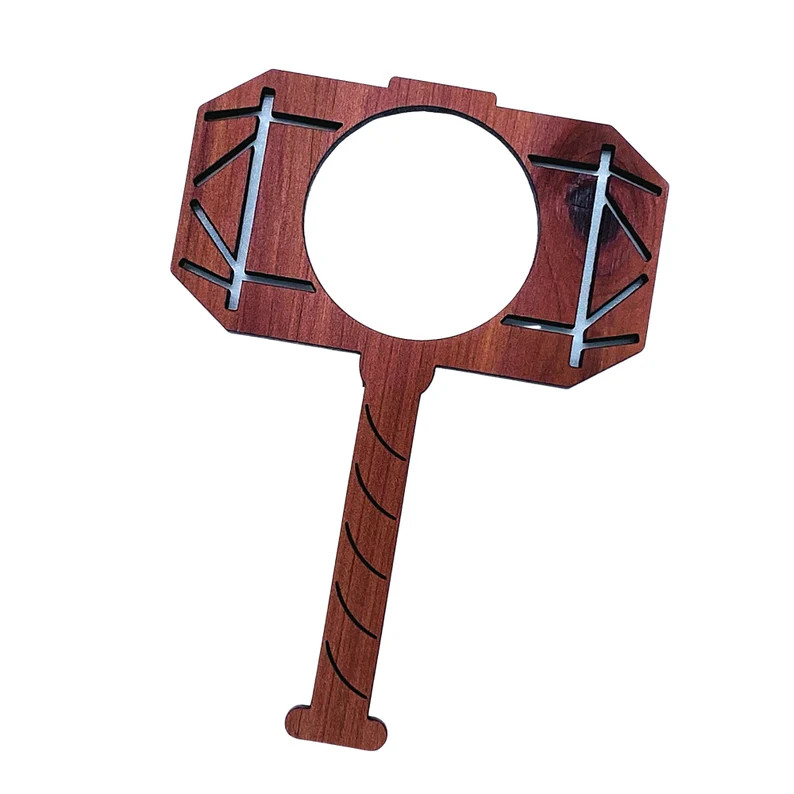 Shop Online Thor's Hammer Glowforge Button Decor | Outline SVG Files