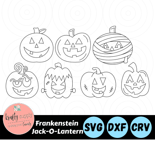 Order Online Halloween Jack-O-Lantern | Cute Pumpkin SVG Files