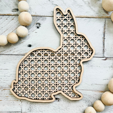 Rattan Rabbit | Rattan Bunny | Boho Easter Decor - Krafty Supply